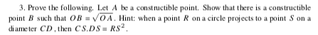Solved 3. Prove the following. Let A be a constructible | Chegg.com