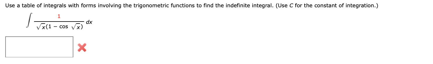 Solved Use a table of integrals with forms involving the | Chegg.com
