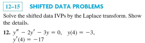 Solved Use Laplace transforms to find the time domain | Chegg.com