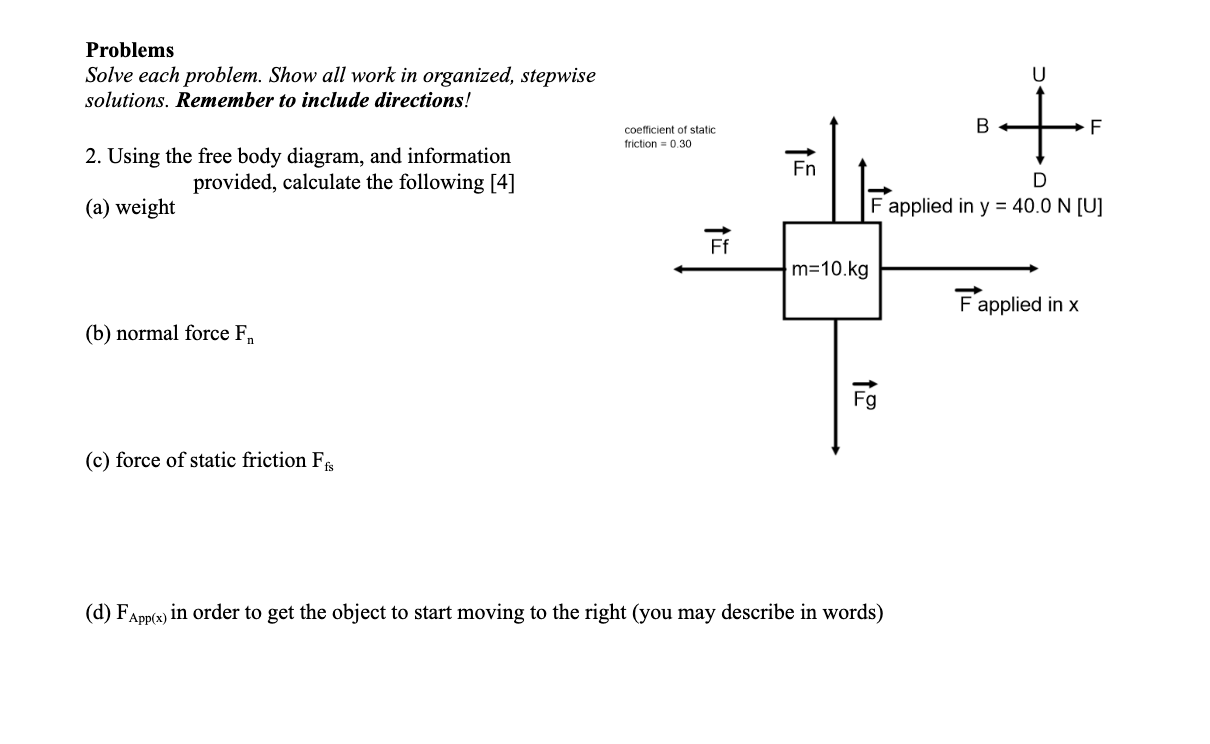 Solved Problems Solve each problem. Show all work in | Chegg.com