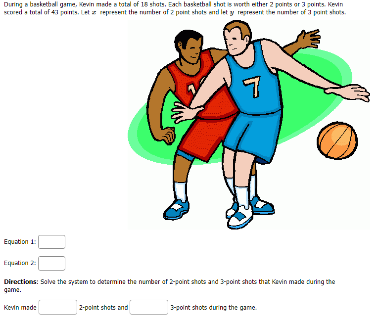 Solved During a basketball game, Kevin made a total of 18 | Chegg.com