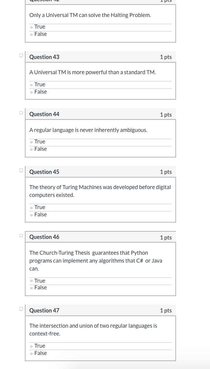 Solved Only a Universal TM can solve the Halting Problem. | Chegg.com