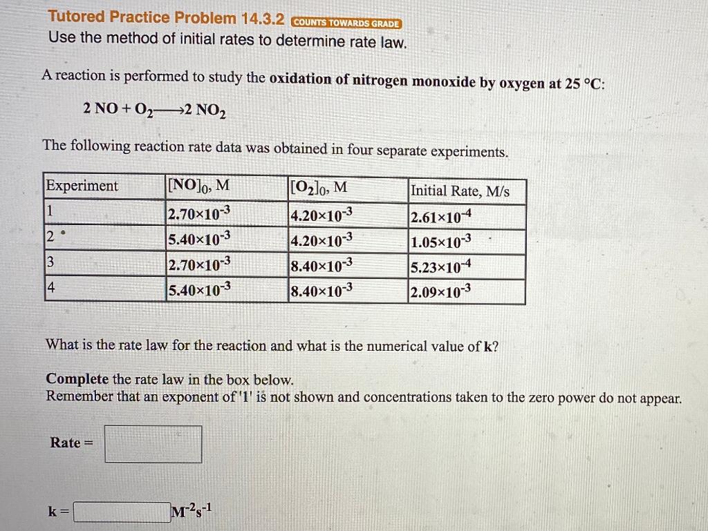 Solved Tutored Practice Problem 14.3.2 COUNTS TOWARDS GRADE | Chegg.com