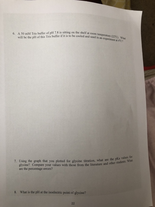 Solved Pust-Laboratory Exercise NAME: Preparation of Buffers | Chegg.com