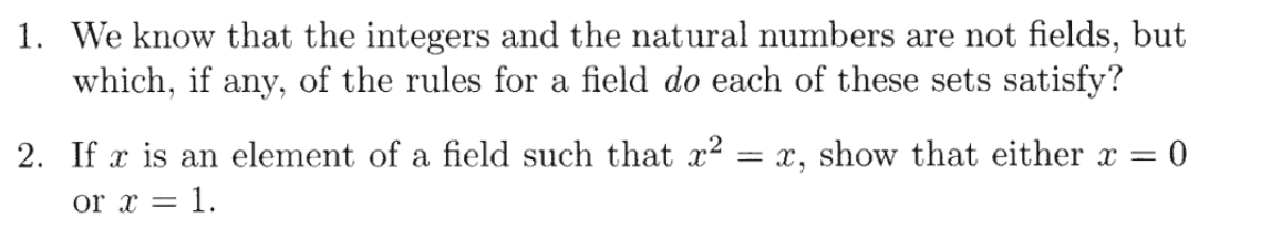 Solved 1. We know that the integers and the natural numbers | Chegg.com