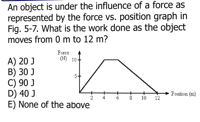 Solved An object is under the influence of a force as | Chegg.com