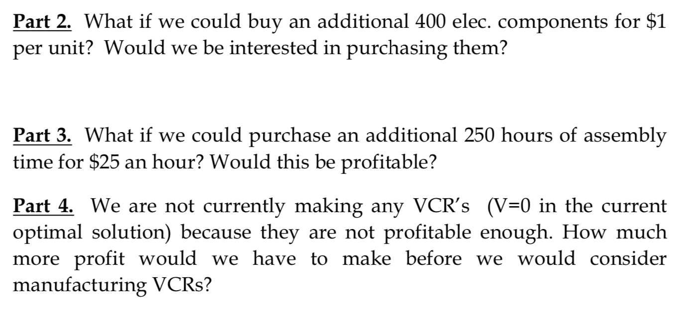 Solved Assume you have the following product mix problem | Chegg.com