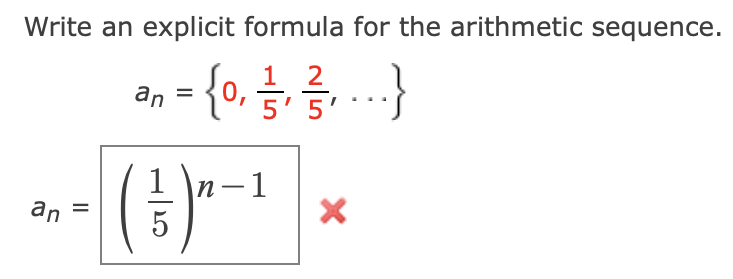 Solved Write an explicit formula for the arithmetic | Chegg.com