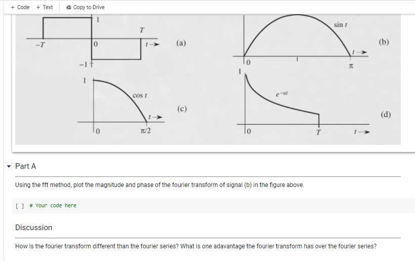 Problem 3: Fourier using FFT In this problem we will | Chegg.com