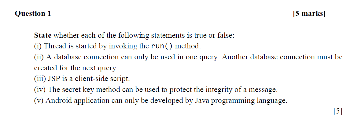 Solved This is JAVA question1, can explain the answer / | Chegg.com