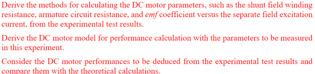 Solved Derive the methods for calculating the DC motor | Chegg.com