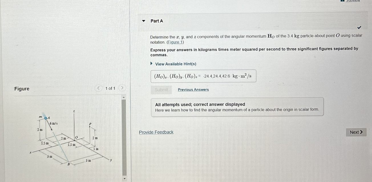 Solved Determine the x,y, and z components of the angular | Chegg.com
