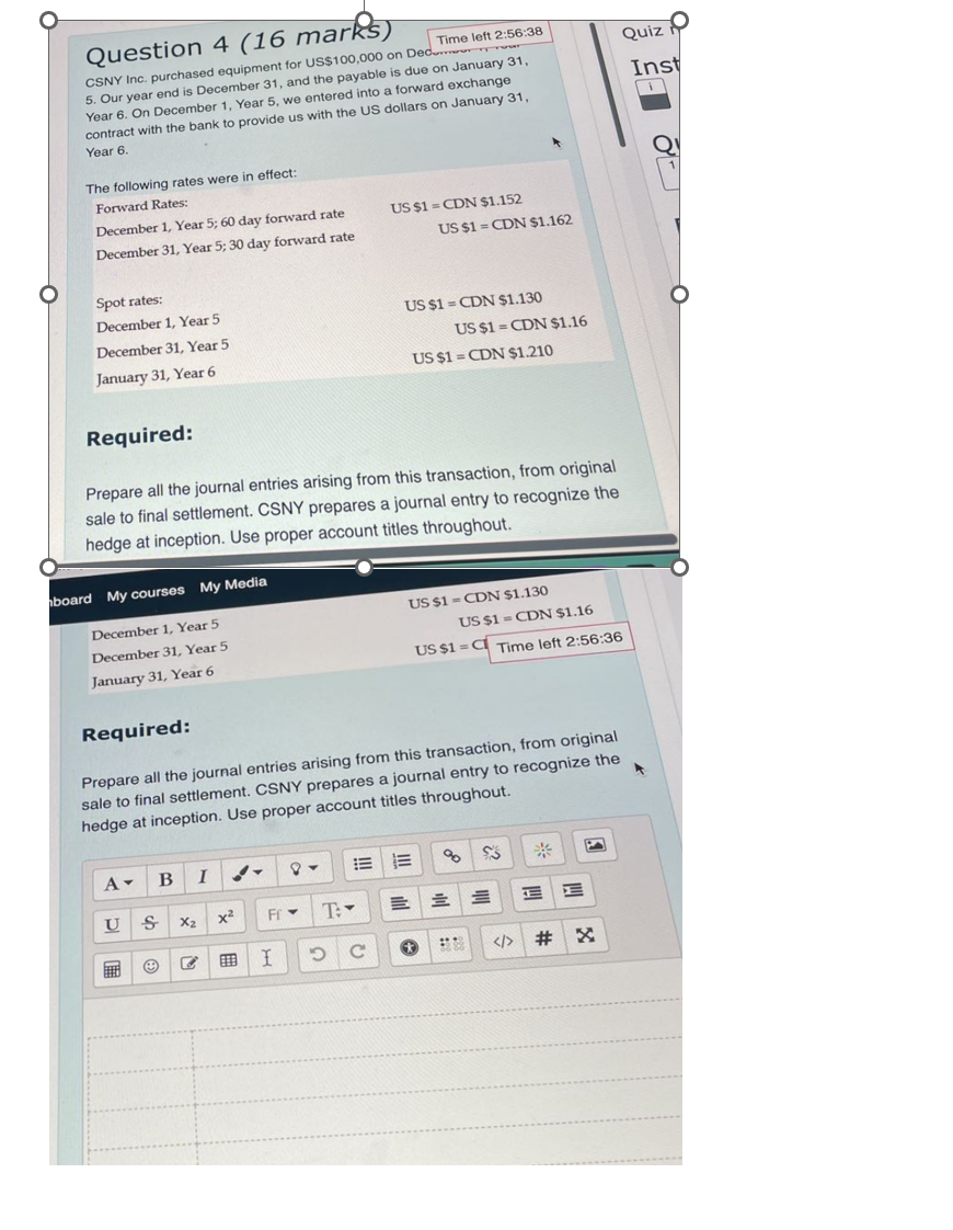 Solved Question 4 (16 ﻿marks)CSNY Inc. purchased equipment | Chegg.com