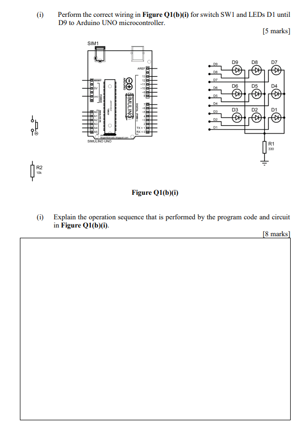Solved (b) Figure Q1(b) shows a program code to perform some | Chegg.com