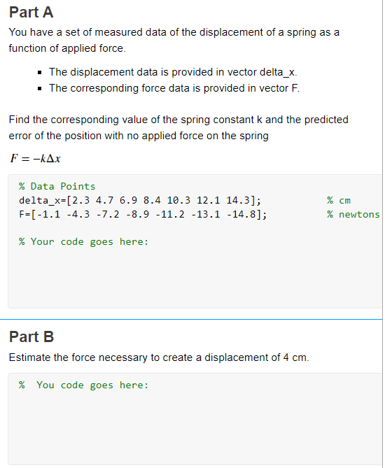 Solved Part A You have a set of measured data of the | Chegg.com