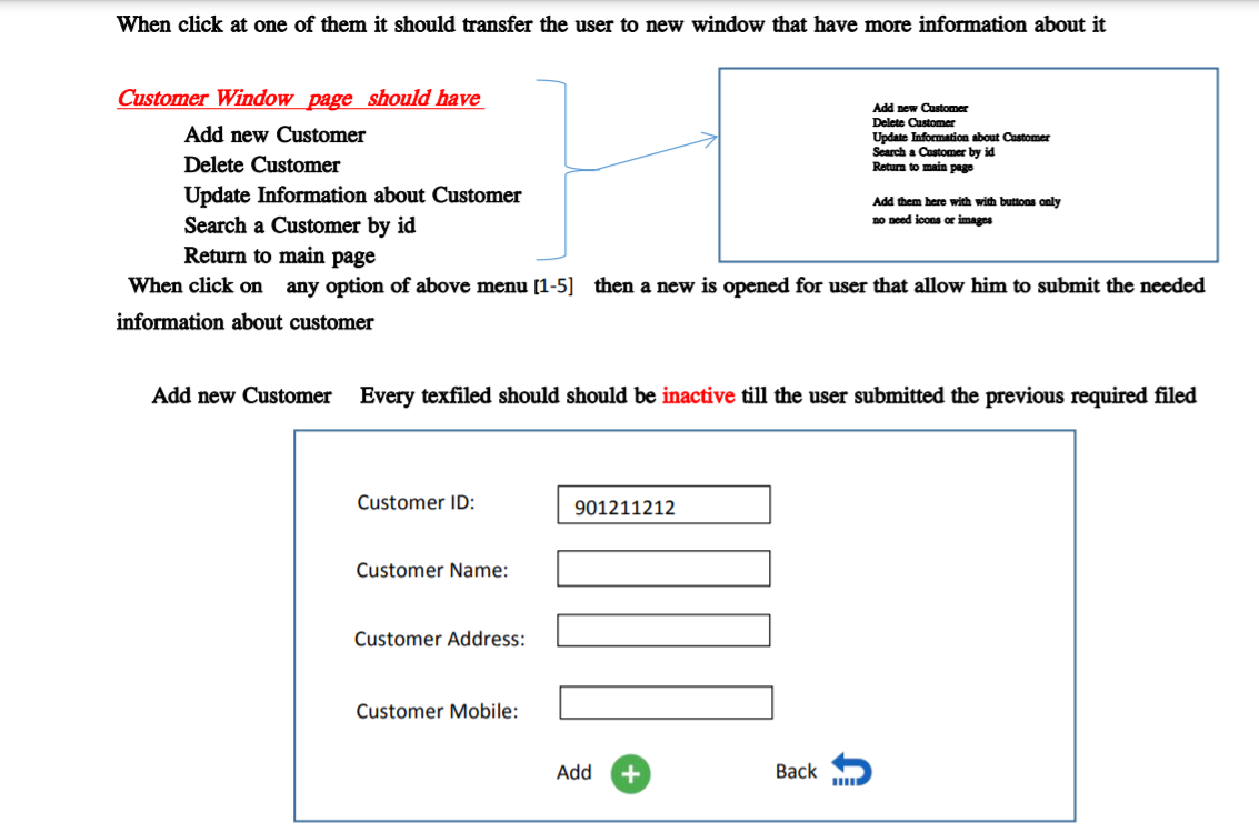 Solved When Click At One Of Them It Should Transfer The User Chegg