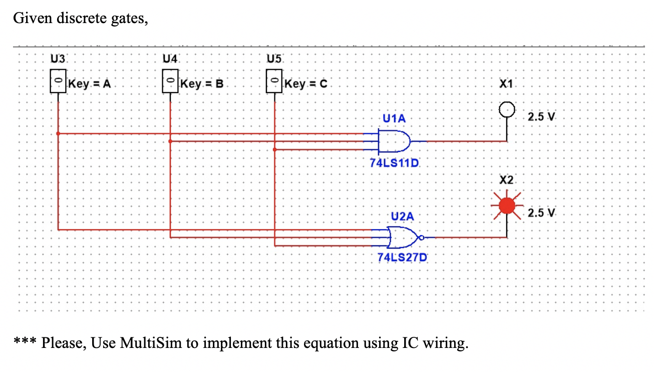 Solved Given discrete gates, U3 U4 U5 okey= A. Key = B. Key | Chegg.com