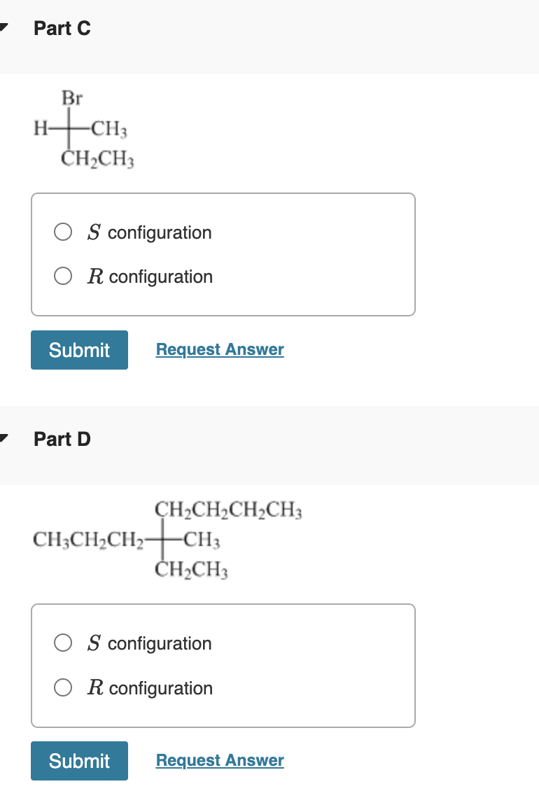 Solved Part C S configuration R configuration Submit Request | Chegg.com