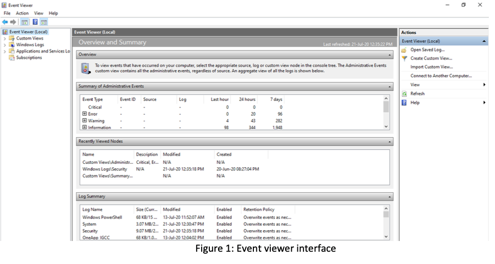 Solved Event Viewer File Action View Help Actions Event | Chegg.com