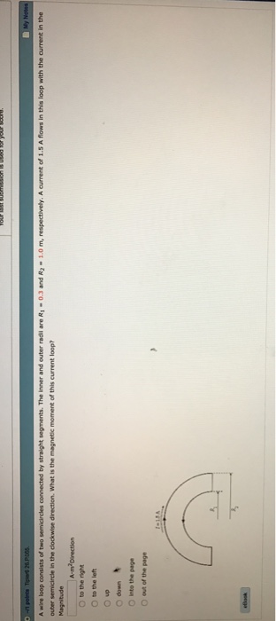 Solved A wine loop consists of two semicircles connected by | Chegg.com