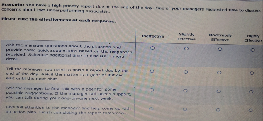 Solved Scenario: You have a high priority report due at the | Chegg.com