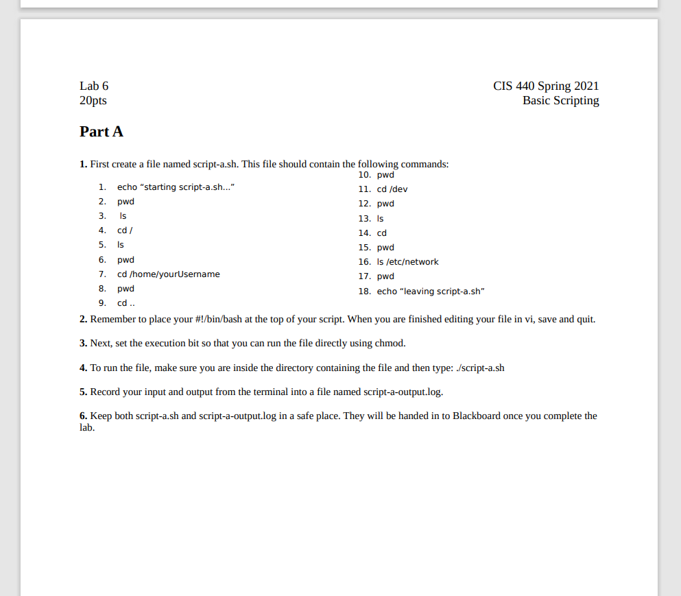 Solved Unix terminal stuff, I need the text output of the | Chegg.com