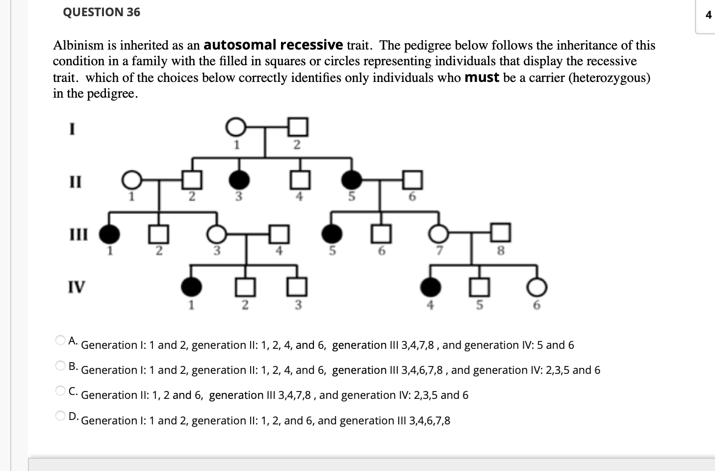 Solved Question 37 Which Modes Of Inheritance X Linked