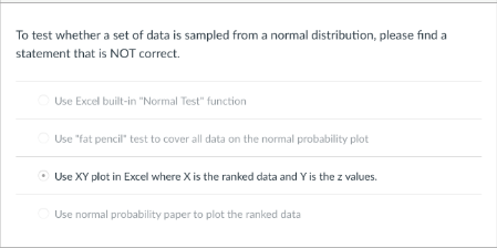 Solved To test whether a set of data is sampled from a | Chegg.com