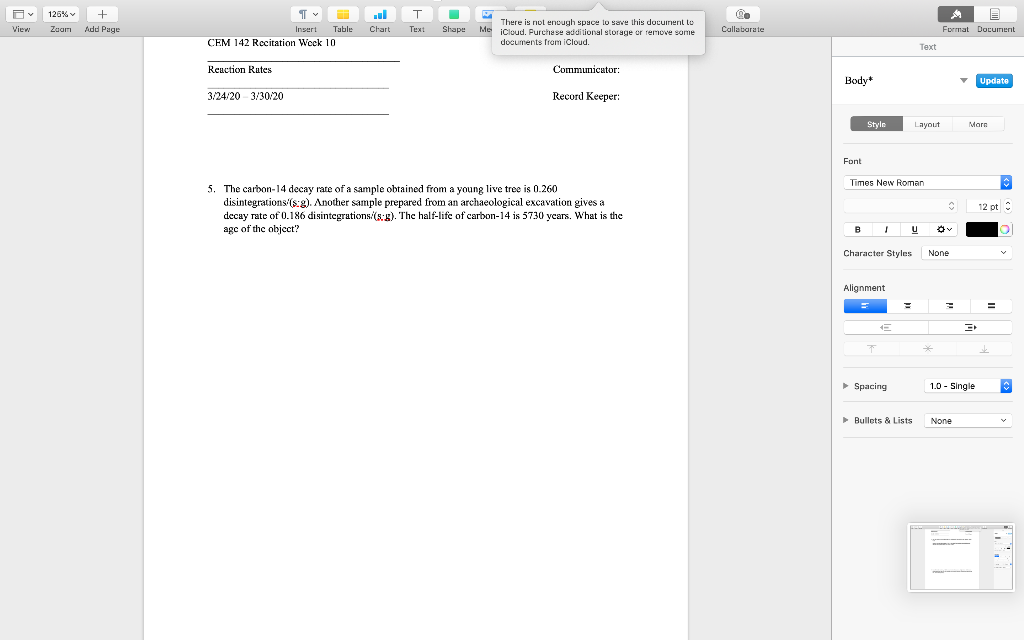 Solved 126% Zeam +. Add Page View Insert Table Chart Text | Chegg.com