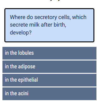 Solved Where do secretory cells, which secrete milk after | Chegg.com