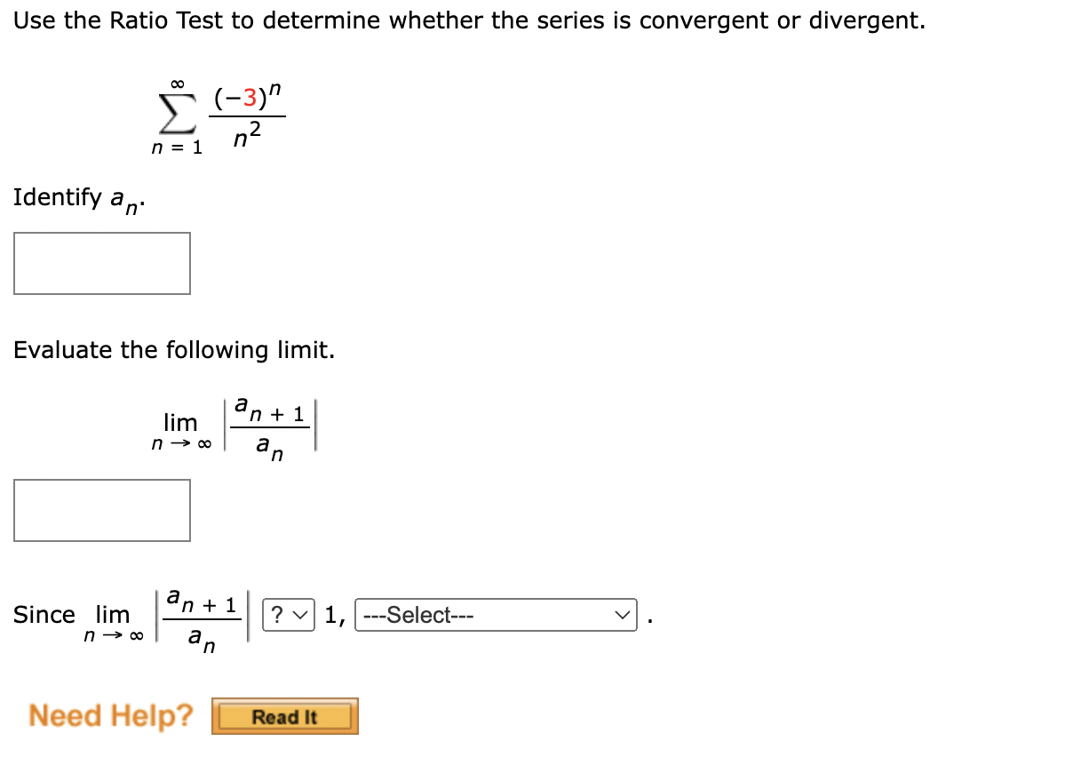 Solved Use the Ratio Test to determine whether the series is | Chegg.com