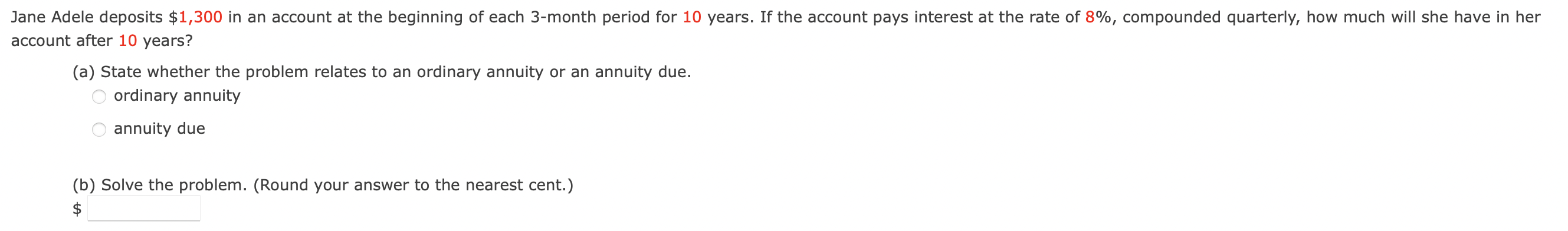 Solved Account After 10 Years A State Whether The Problem