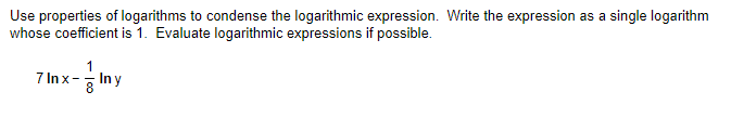 Solved Use properties of logarithms to expand the | Chegg.com