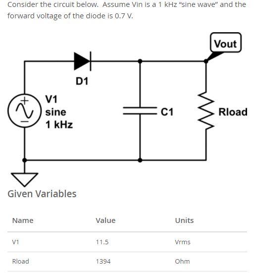 Solved 1. What is the maximum value of Vout? 2. What is the | Chegg.com
