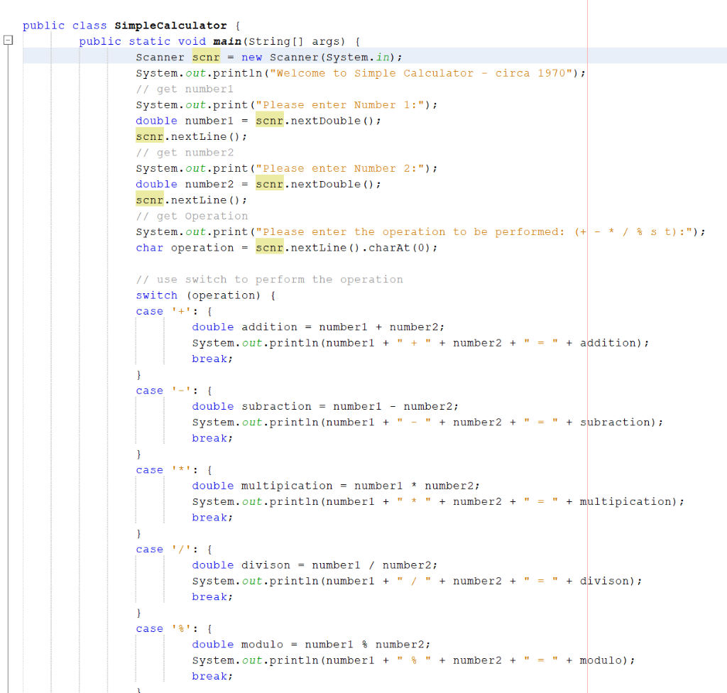 Solved How do I add two final variables to check if number1 | Chegg.com