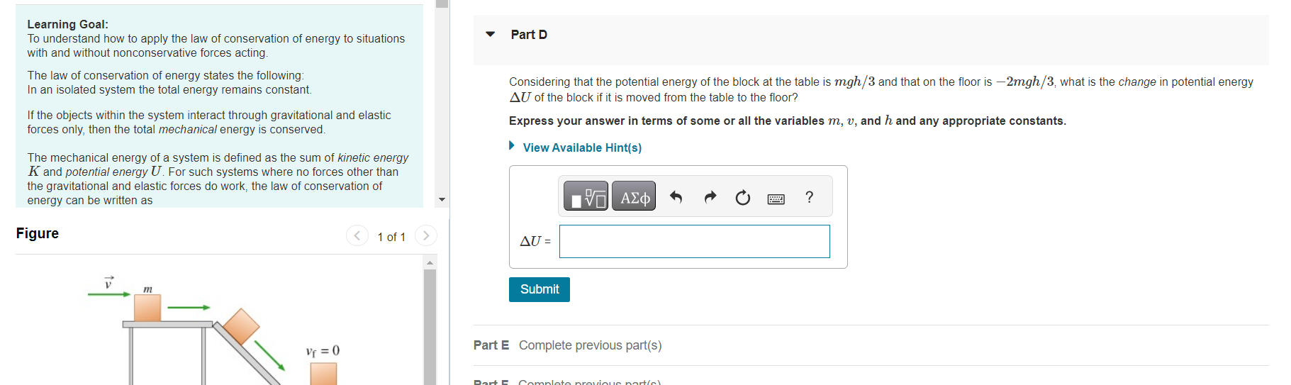 Solved Learning Goal: To understand how to apply the law of | Chegg.com