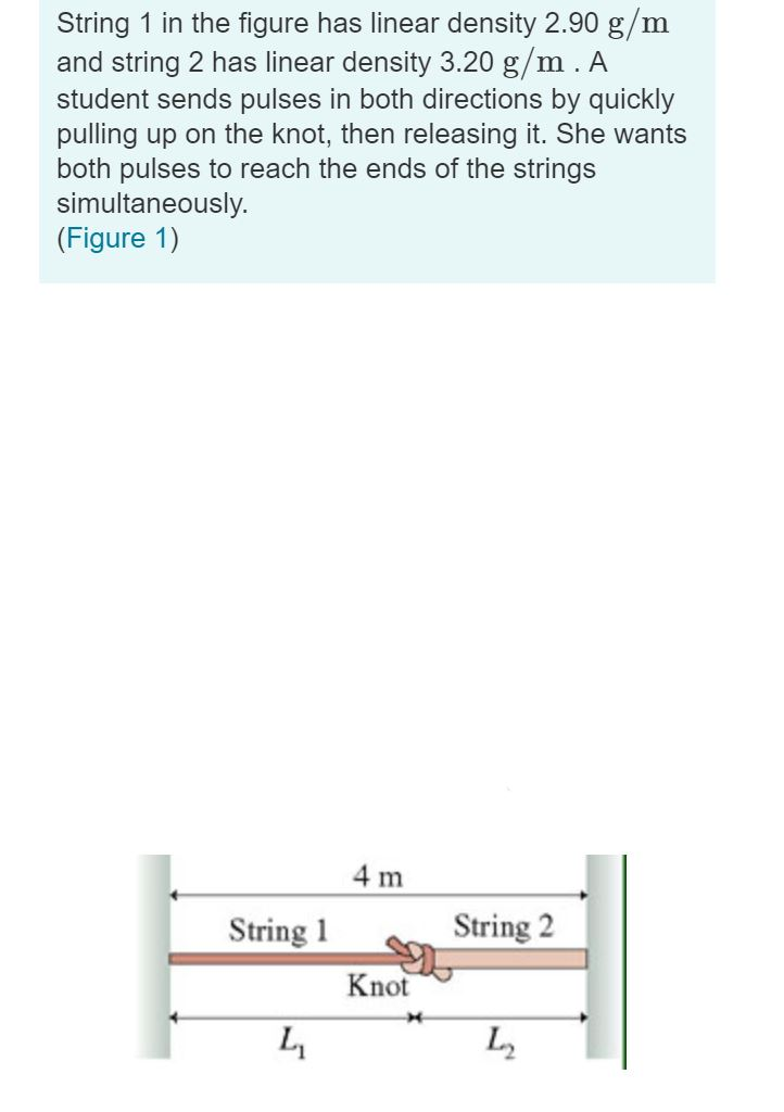 Solved A What Should The String Length L1 Be B What 