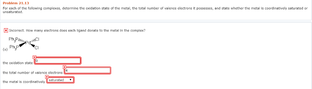 Solved For each of the following complexes, determine the | Chegg.com
