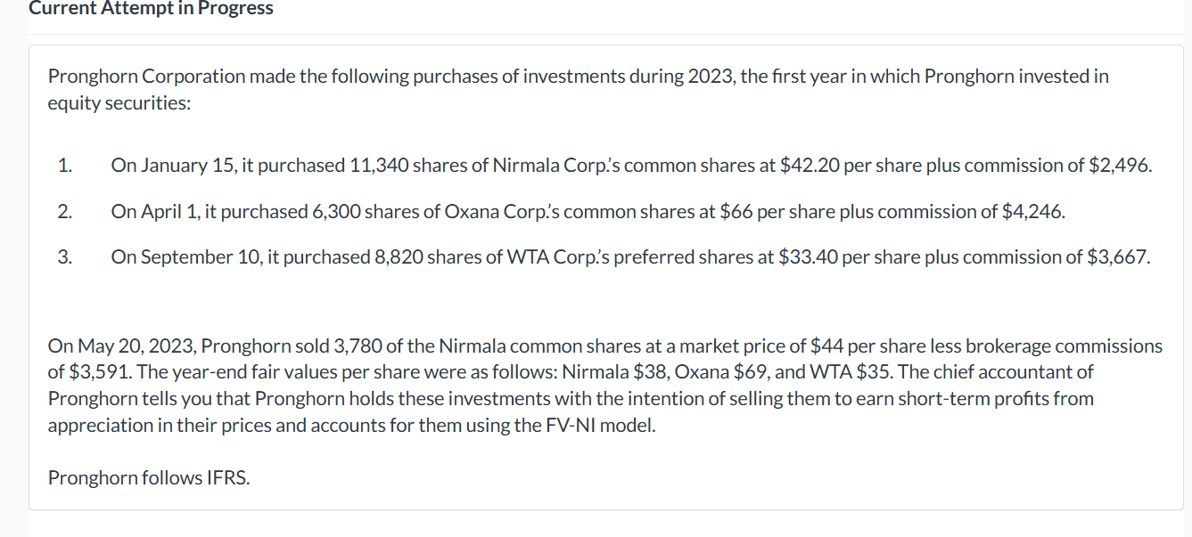 Solved Pronghorn Corporation made the following purchases of | Chegg.com Solved Pronghorn Corporation made the following purchases of | Chegg.com