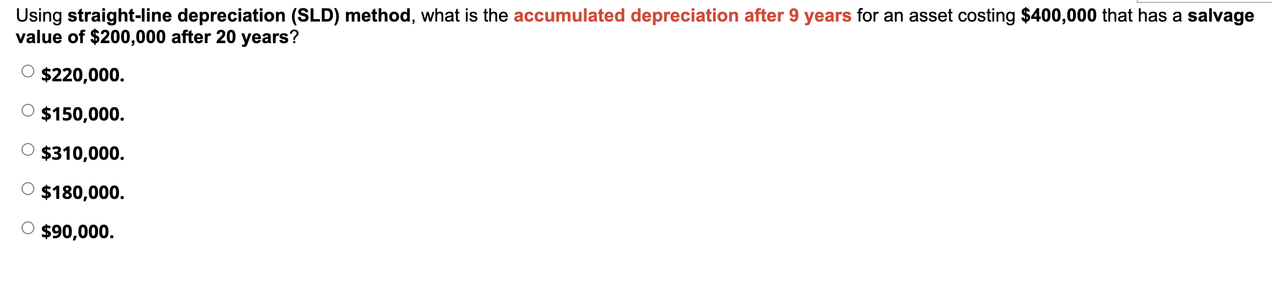 Solved Using straight-line depreciation (SLD) method, what | Chegg.com
