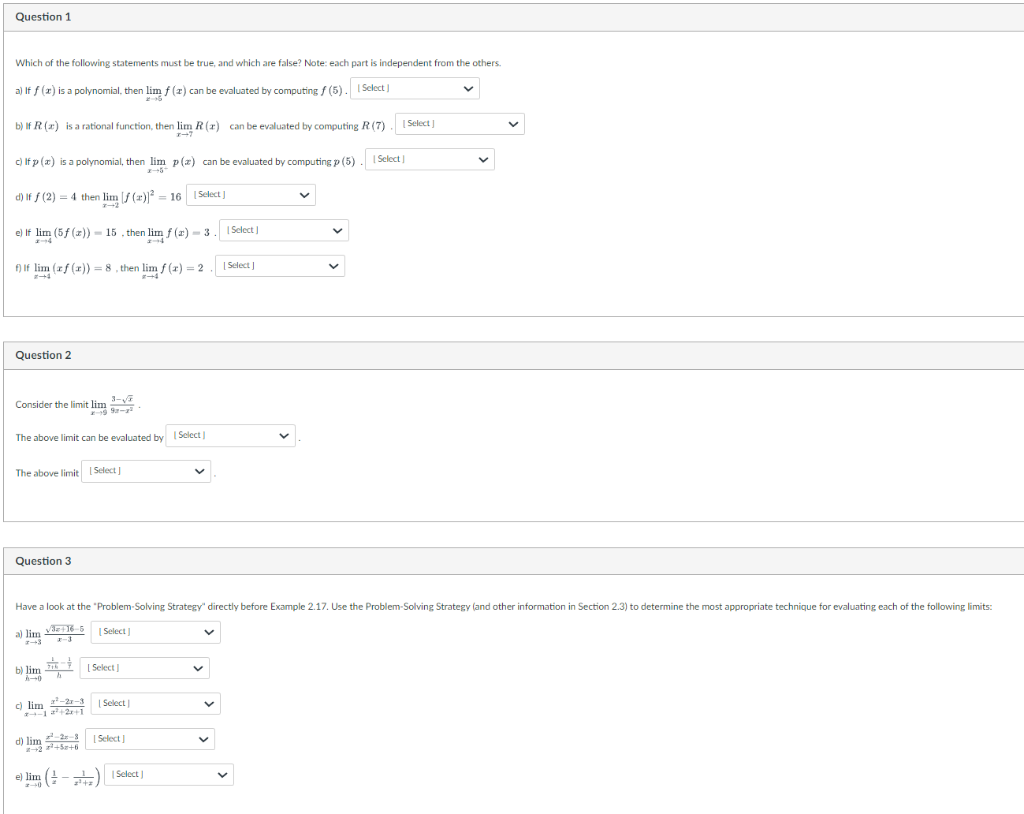 Solved Which of the following statements must be true, and | Chegg.com