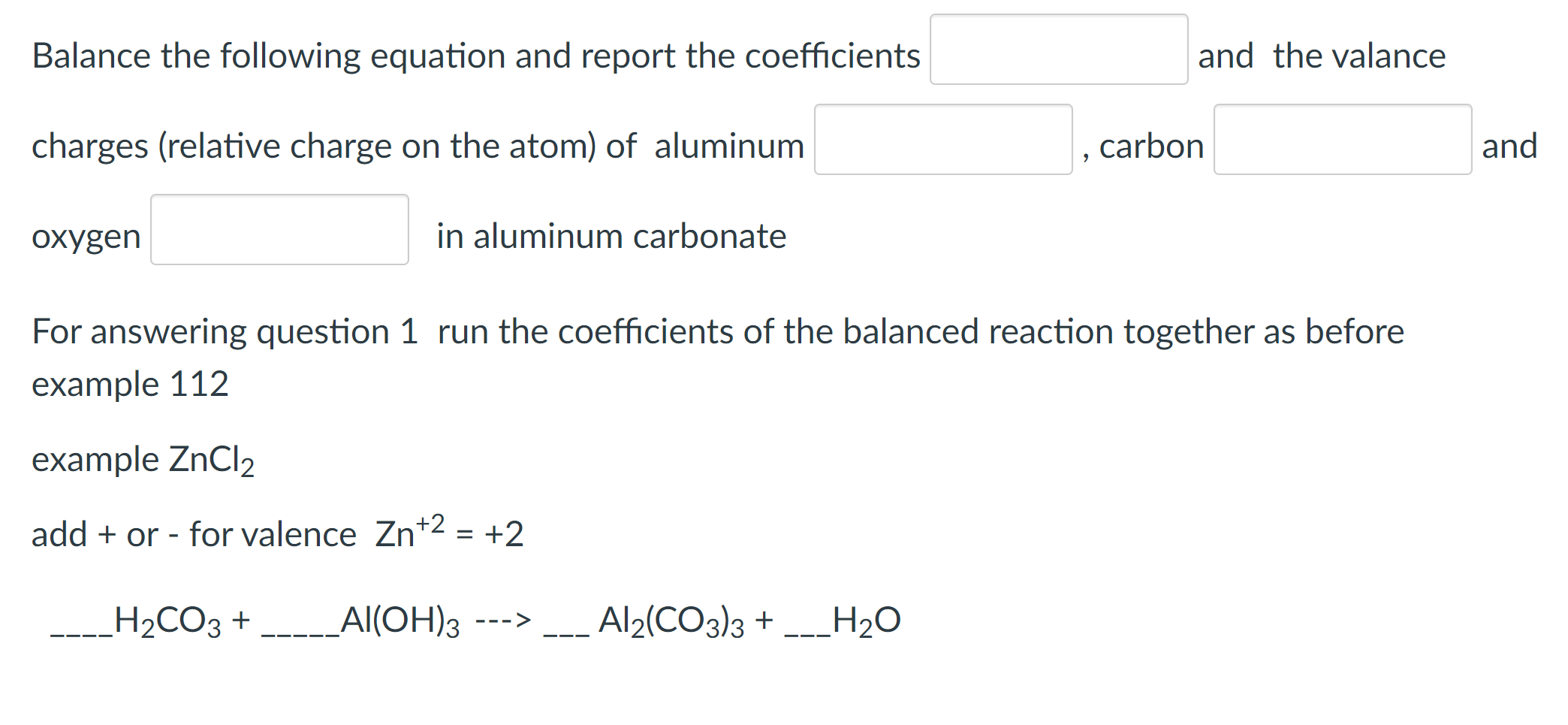 Solved Balance the following equation and report the | Chegg.com