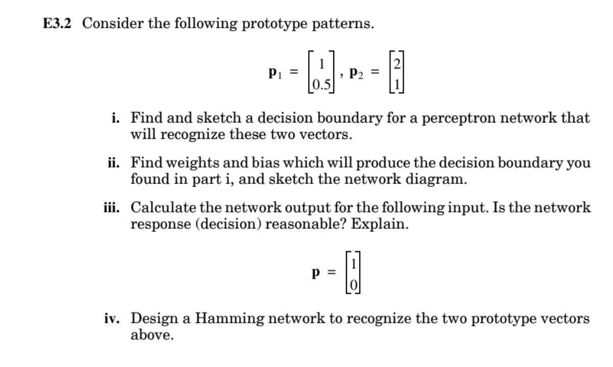 Solved E3.2 Consider the following prototype patterns. | Chegg.com