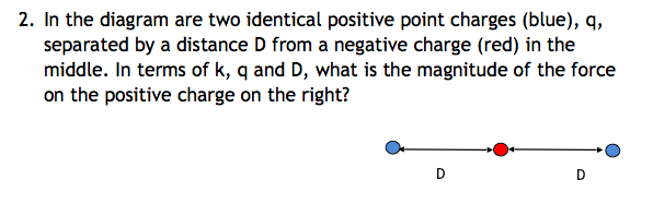 Solved 2. In the diagram are two identical positive point | Chegg.com