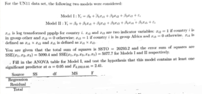 Solved Show all steps for computing the anova tavle using | Chegg.com