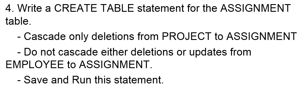 Exercise – Create Table Consider the following | Chegg.com