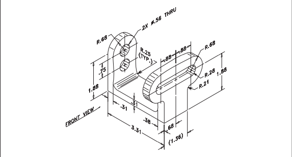 Solved PROBLEM 1: dimensioning practice Directions: Refer | Chegg.com