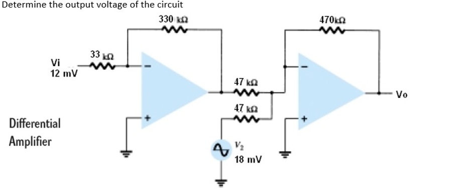 Determine the output voltage of the circuit. This is | Chegg.com Determine the output voltage of the circuit. This is | Chegg.com
