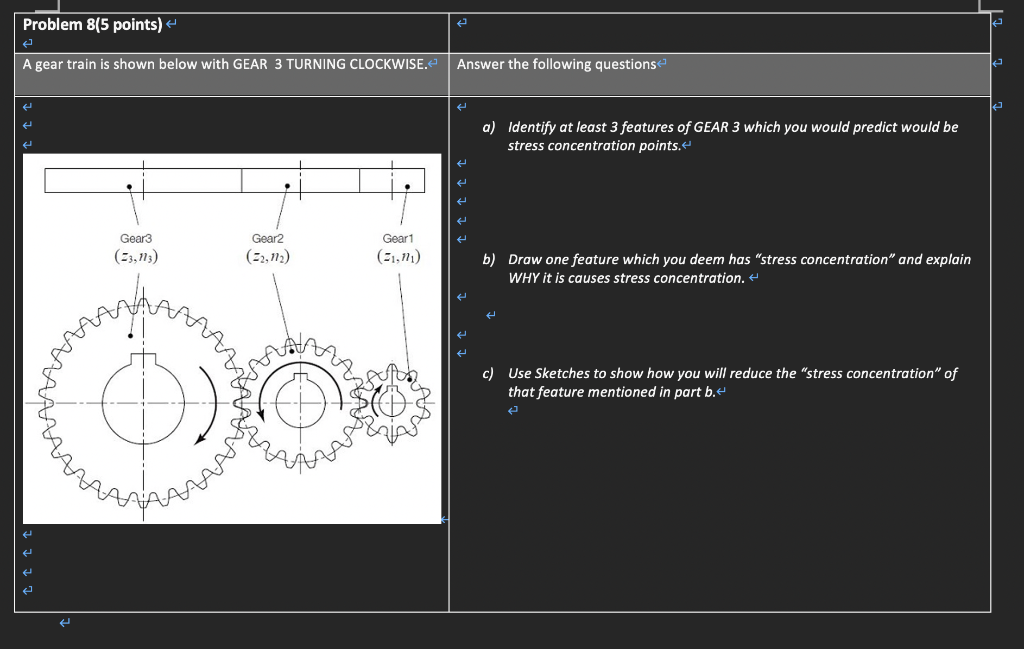 Solved Problem 8(5 points) A gear train is shown below with | Chegg.com