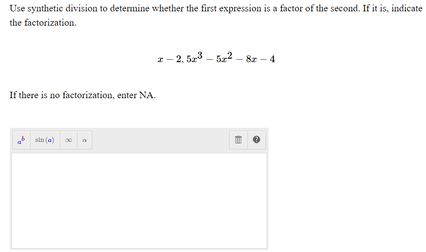 Solved Use synthetic division to determine whether the first | Chegg.com